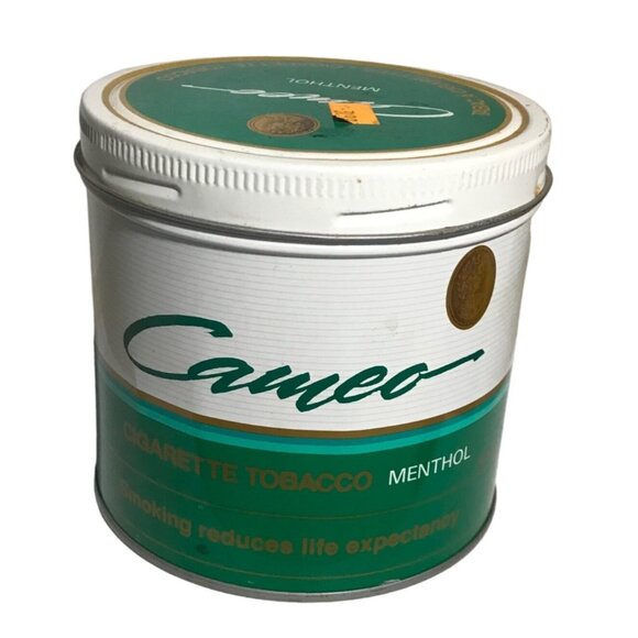 cameo | Accents | Vintage Cameo Menthol Cigarette Tobacco Empty Tin Can ...